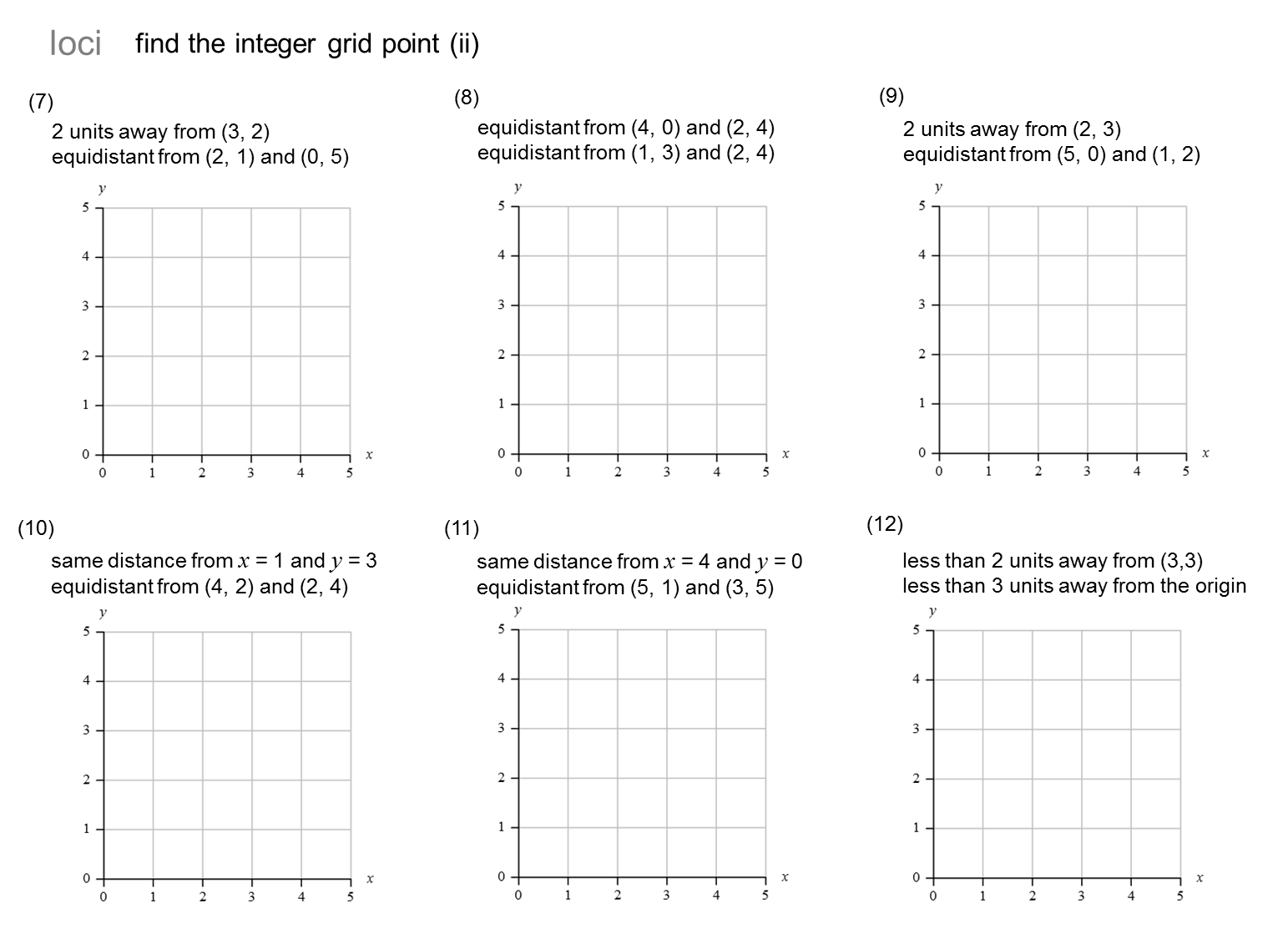 MEDIAN Don Steward mathematics teaching: grid loci