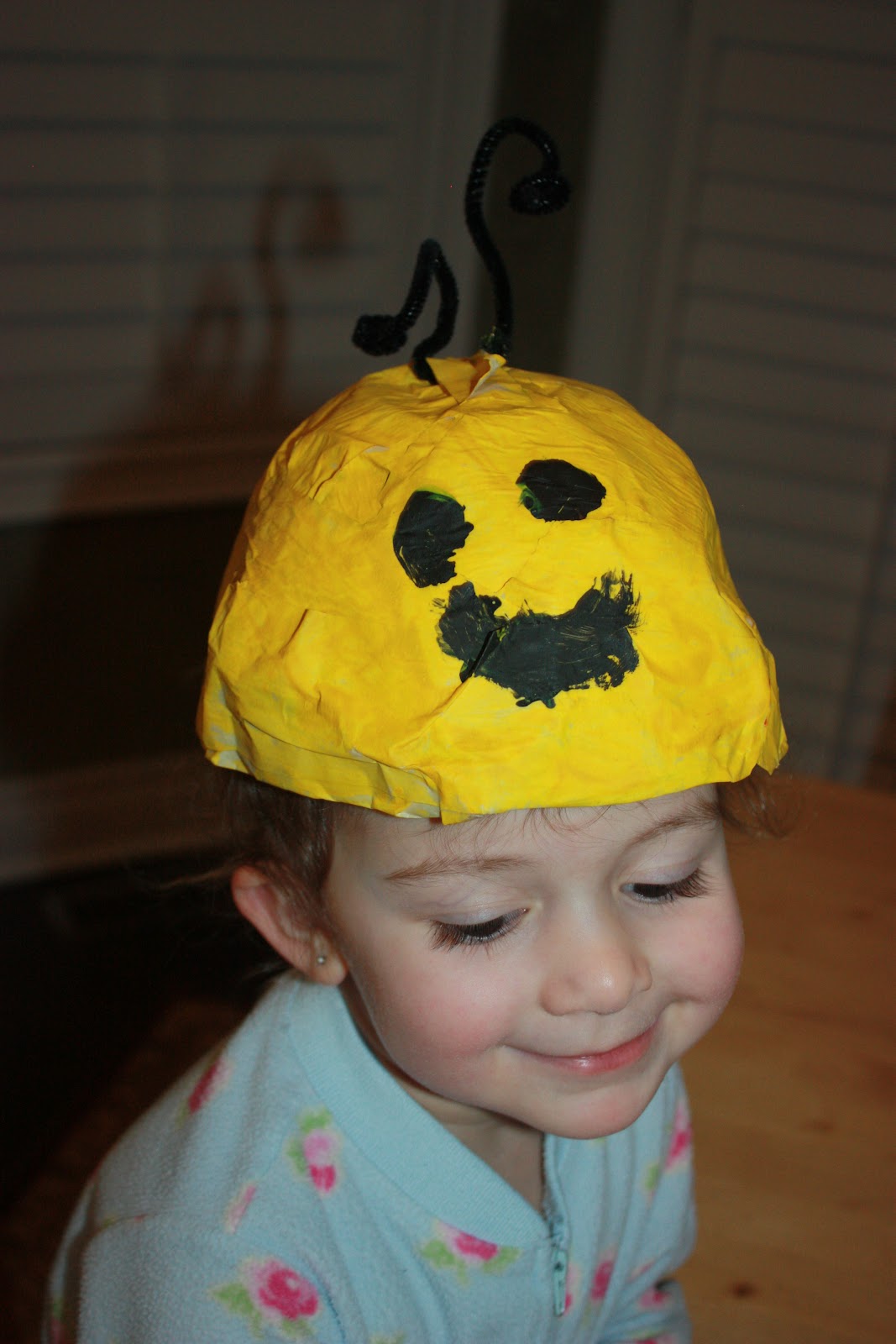 3hundreds6tens5ones: Lily Created a Paper Mache Bumble Bee Hat that ...