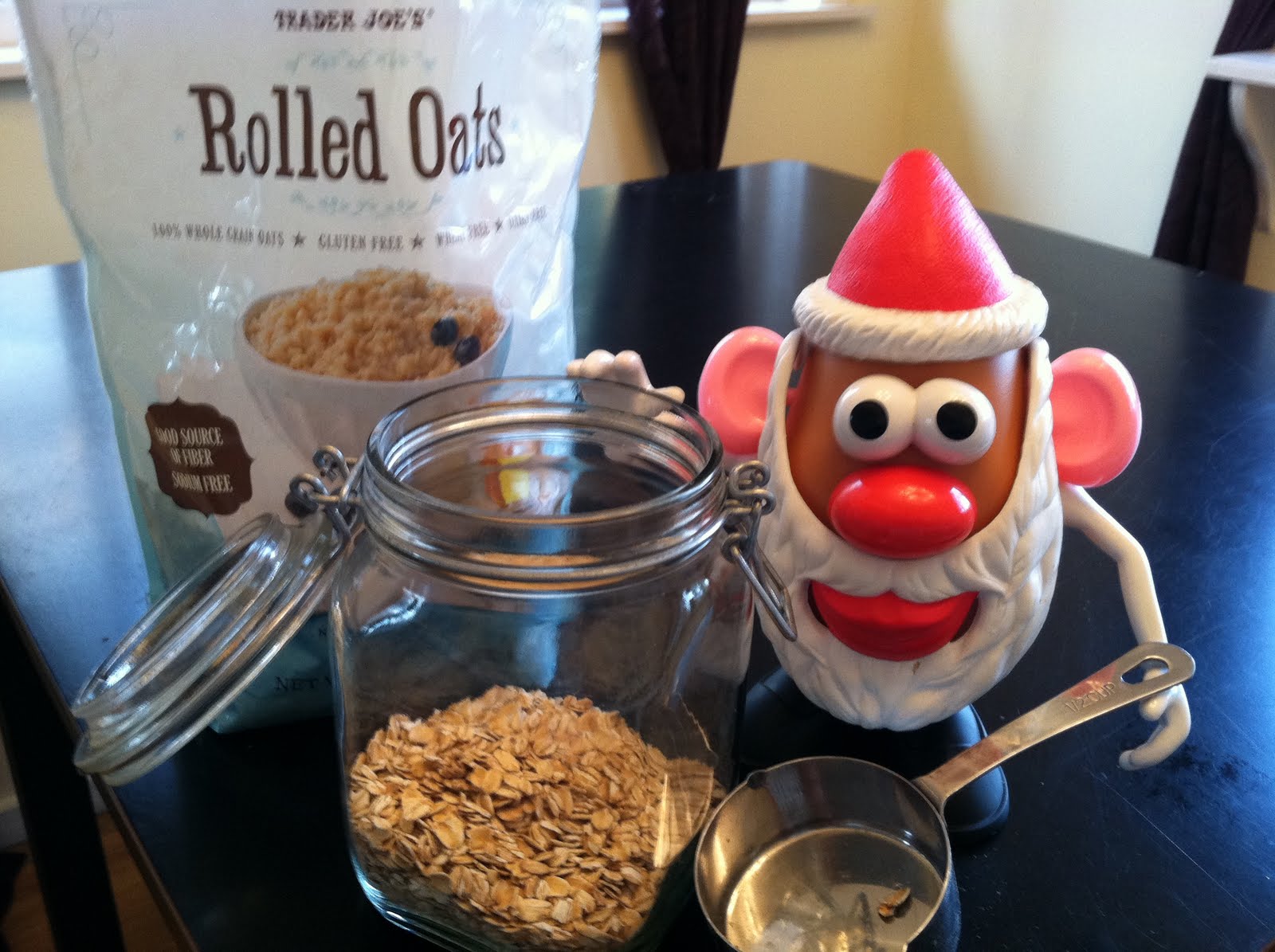 Angie's Domestication Station: Santa Potato Head's Oatmeal Cookie Jar Mixes