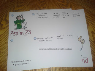 Mrs. Price is Right about Homeschooling: Psalm 23 Booklet--Free Printable