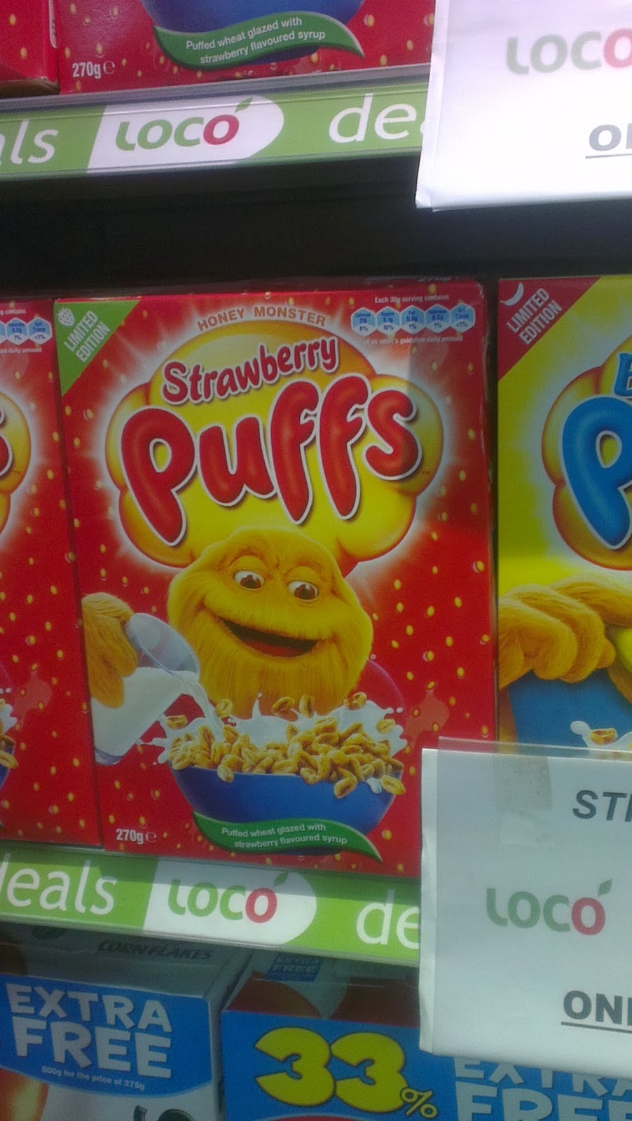 Spotted in Shops! Limited Edition Honey Monster Banana Puffs ...
