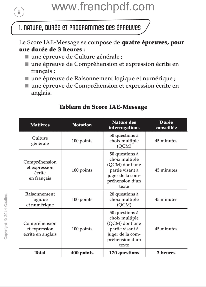 200 Questions de compréhension et expression écrite en français - FrenchPDF 200 Questions de compréhension et expression écrite en français - FrenchPDF