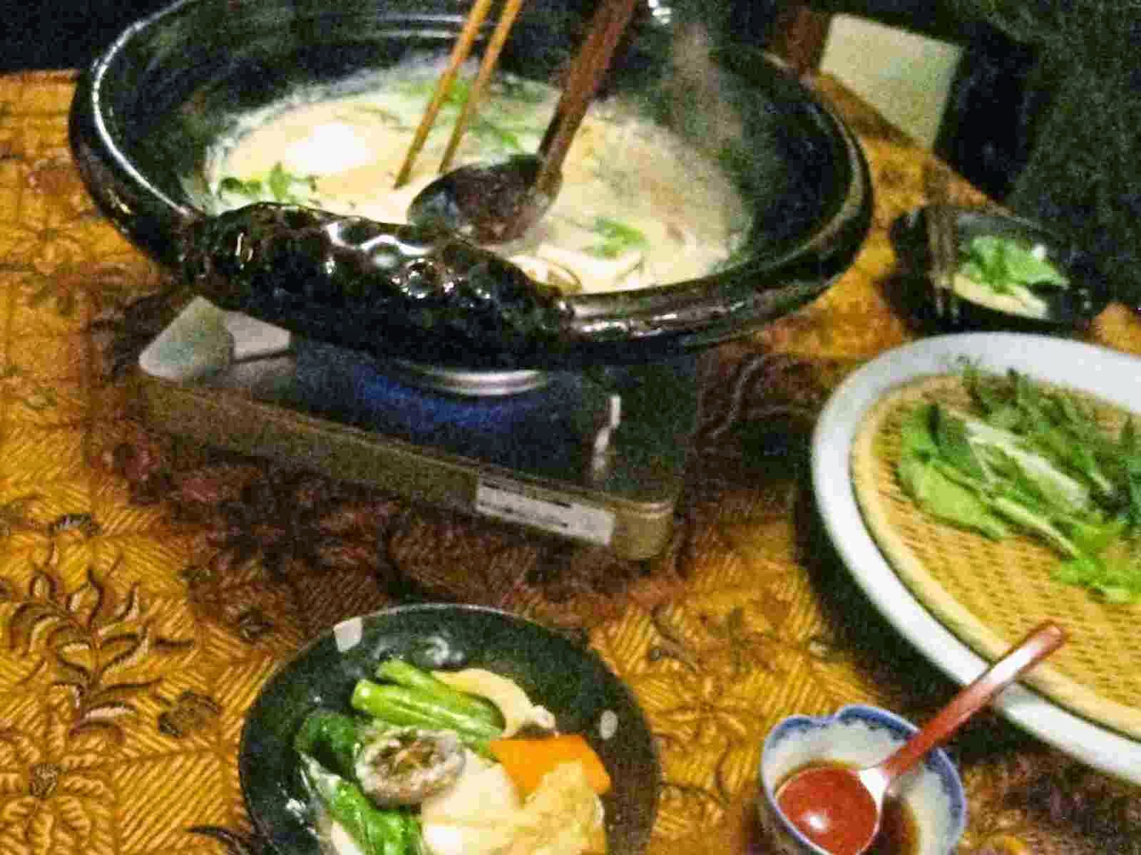 Recipes for Tom: Tonyu nabe / hot pot with soy milk broth