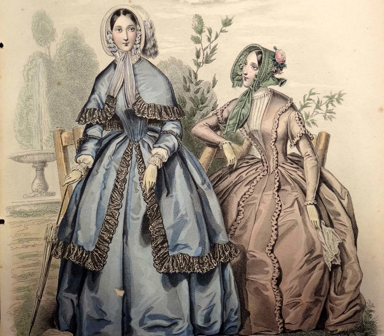 All The Pretty Dresses: Beautiful Print 1840's Dress