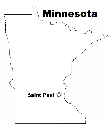 Blog de Biologia: Minnesota Map coloring page