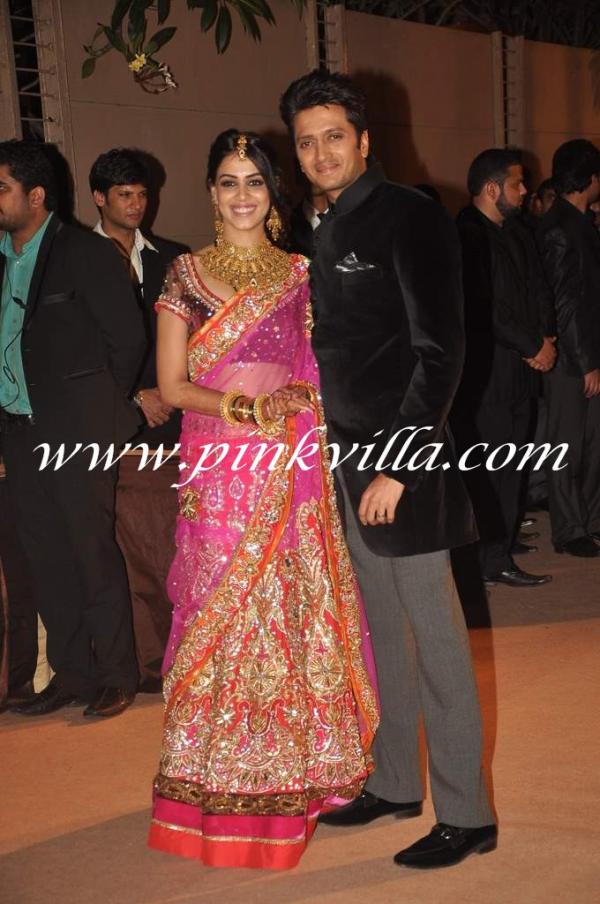 Bollywood Diary: Riteish Deshmukh and Genelia D'Souza @ his brother's ...