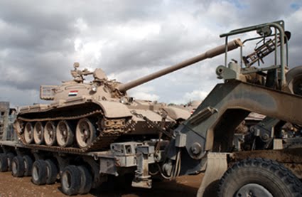 Historical event and rare war photo: Iraqi Panhard VCR and T-55