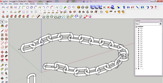 How to Make Chains Automatically on SketchUp - bagus3d