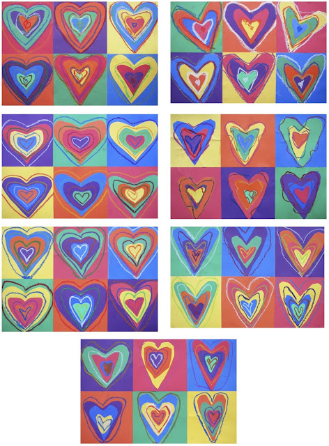 The Rolling Artroom: Hearts 1st-3rd Grade