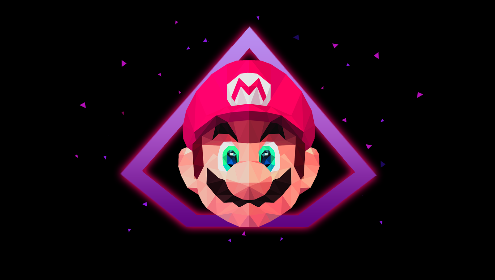The Lowpoly Project: Low Poly Art - Super Mario