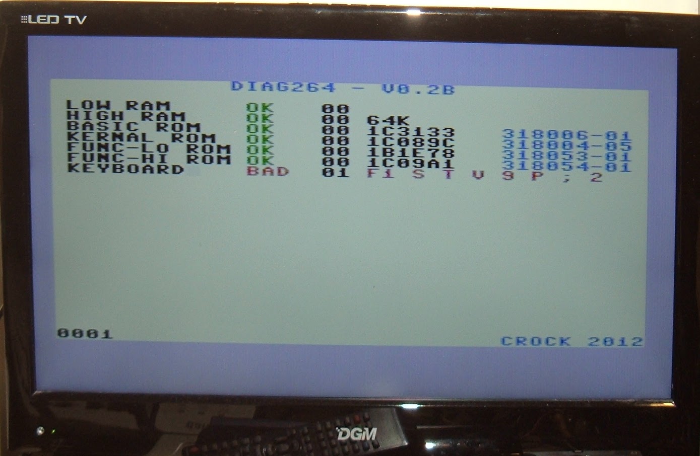 Tynemouth Software: Commodore 264 (C16 and Plus 4) Diagnostic Cartridge