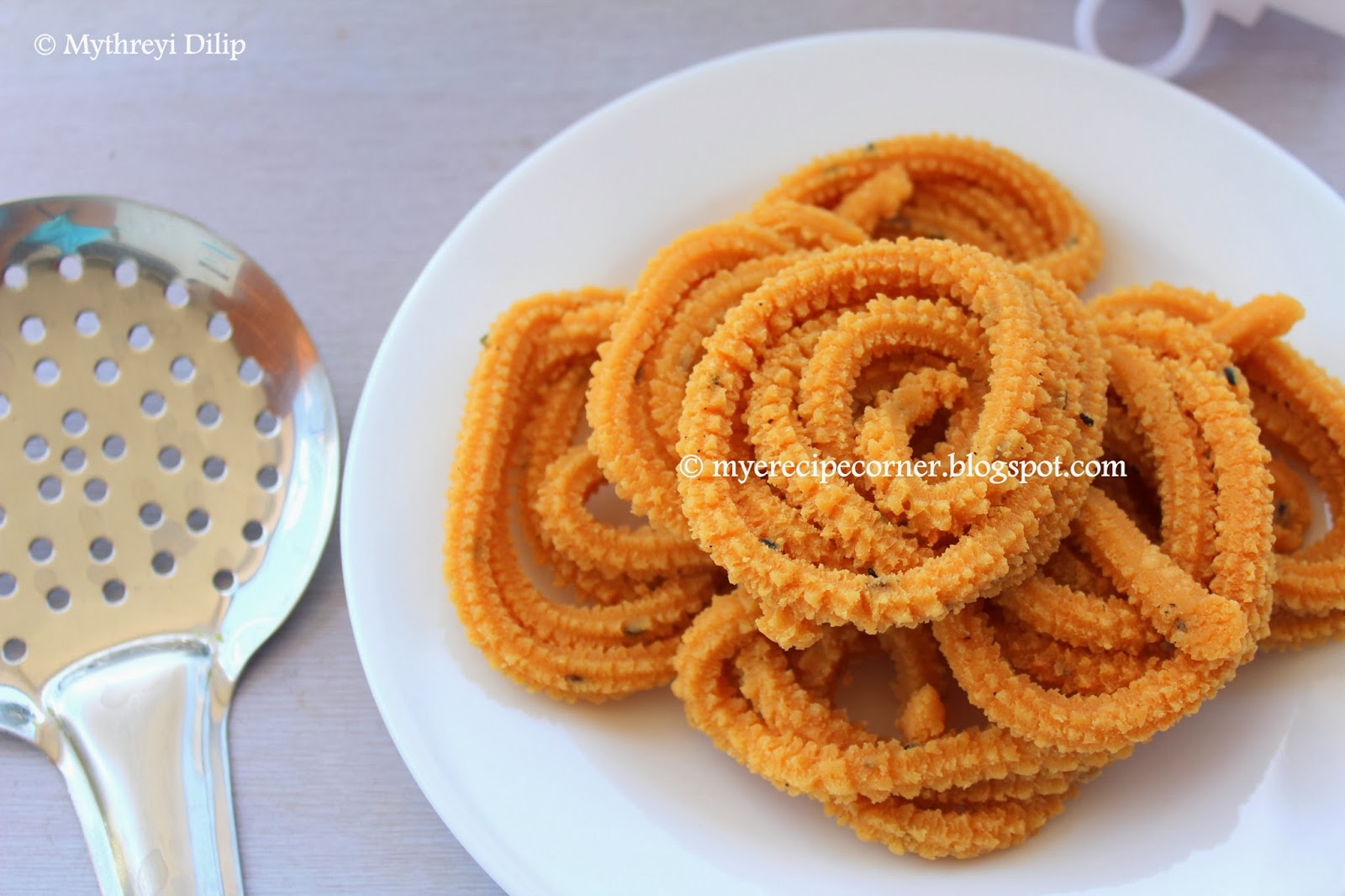Mye's Kitchen: Mullu Murukku - Diwali Snack Recipes