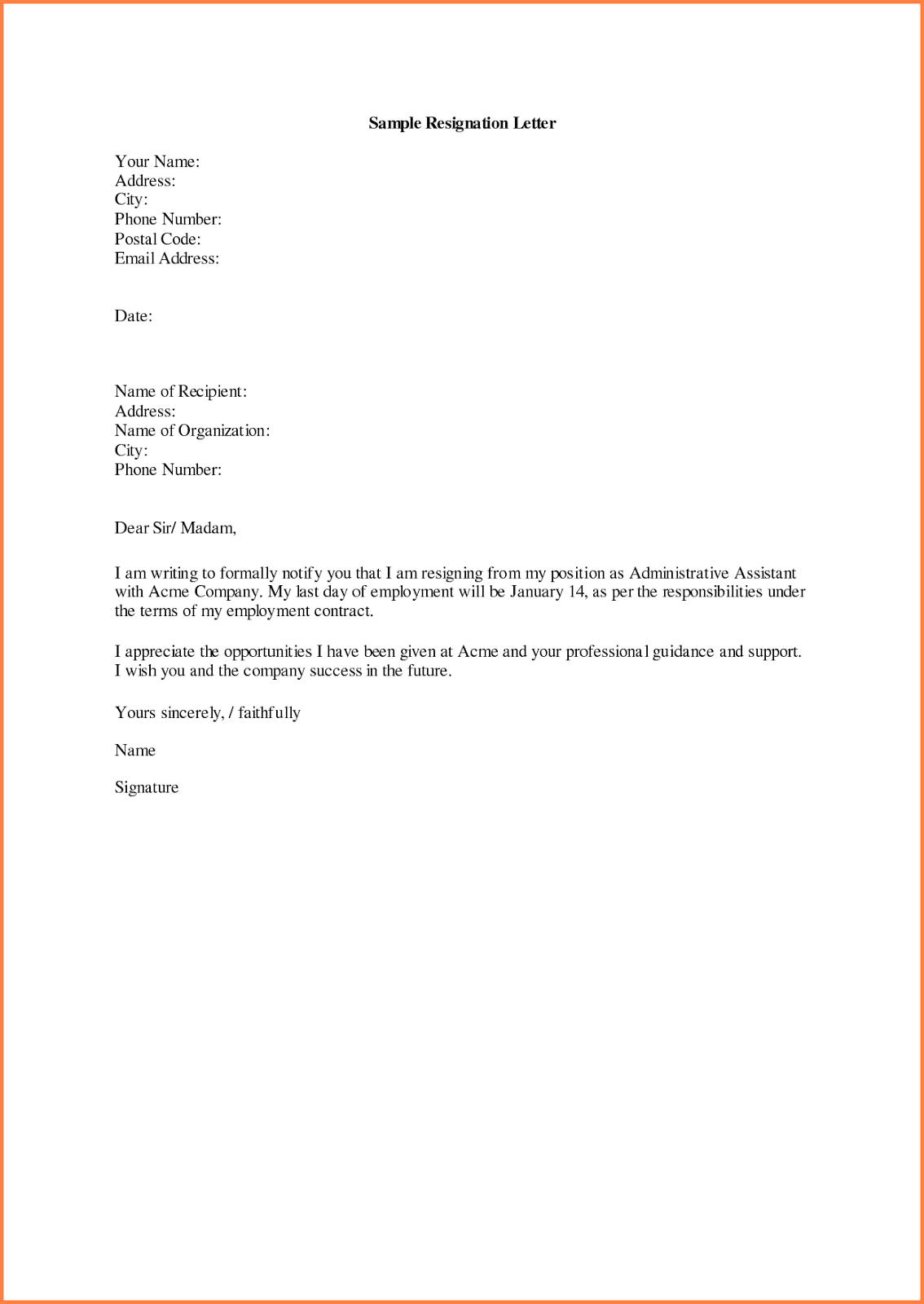 Sample Relieving Letter Scribd India