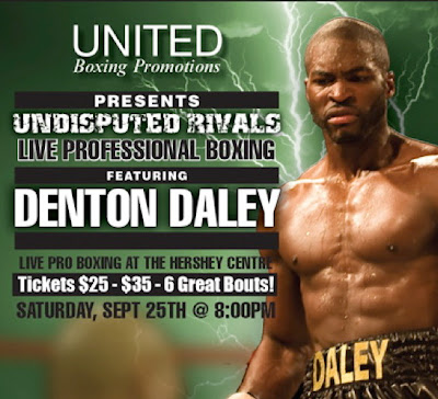 CANADIAN PROFESSIONAL BOXING : Denton Daley : Canadian Boxer