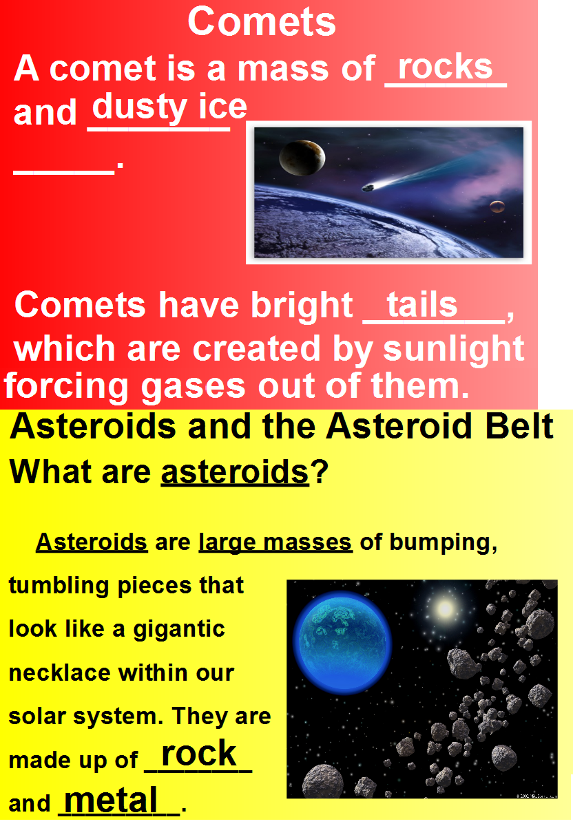 Mrs. Liegghio's and Miss. Varvaro's Grade 6 Class: Comets, Asteroids ...