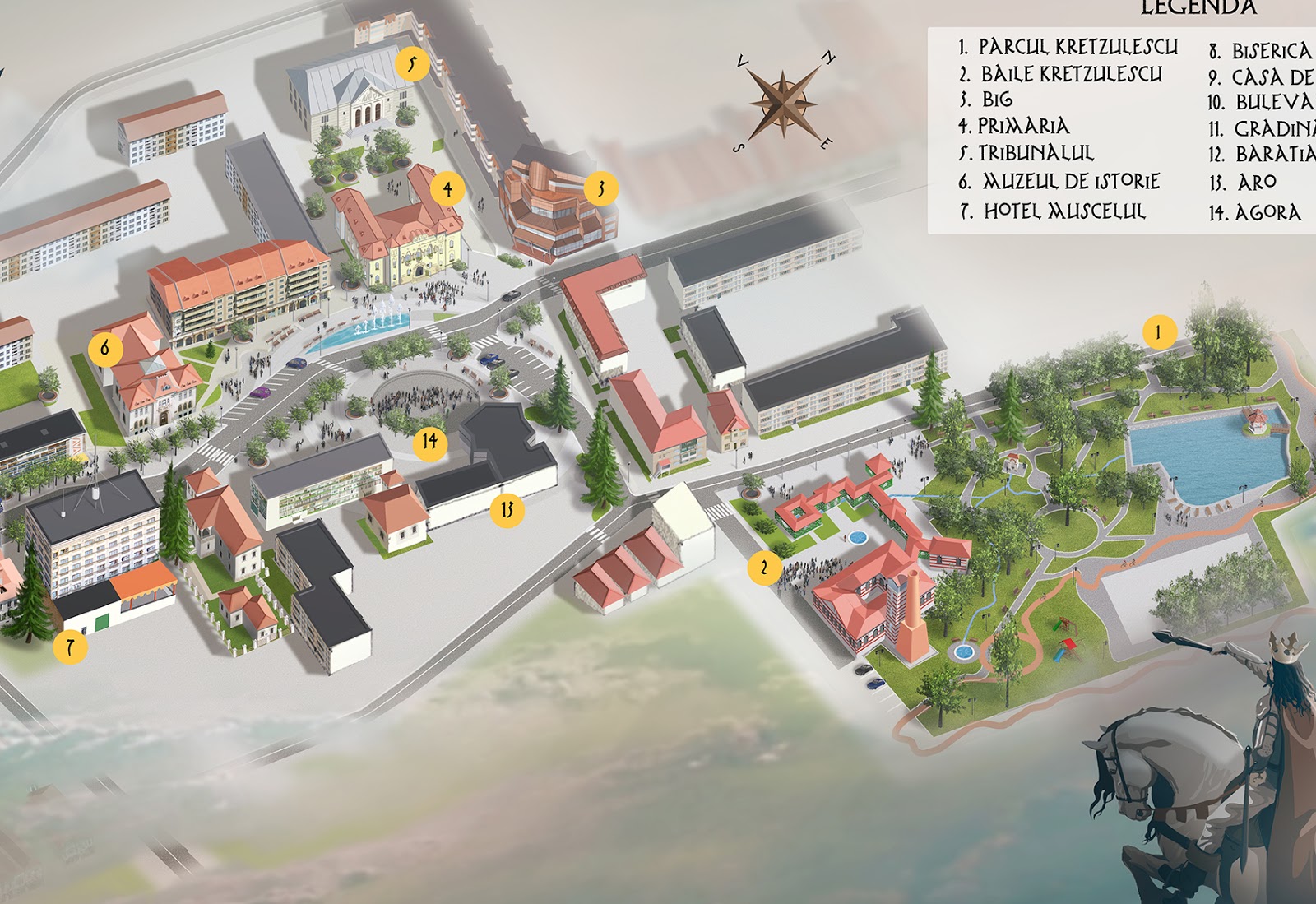 Proiectul de reabilitare a centrului Municipiului Campulung Muscel