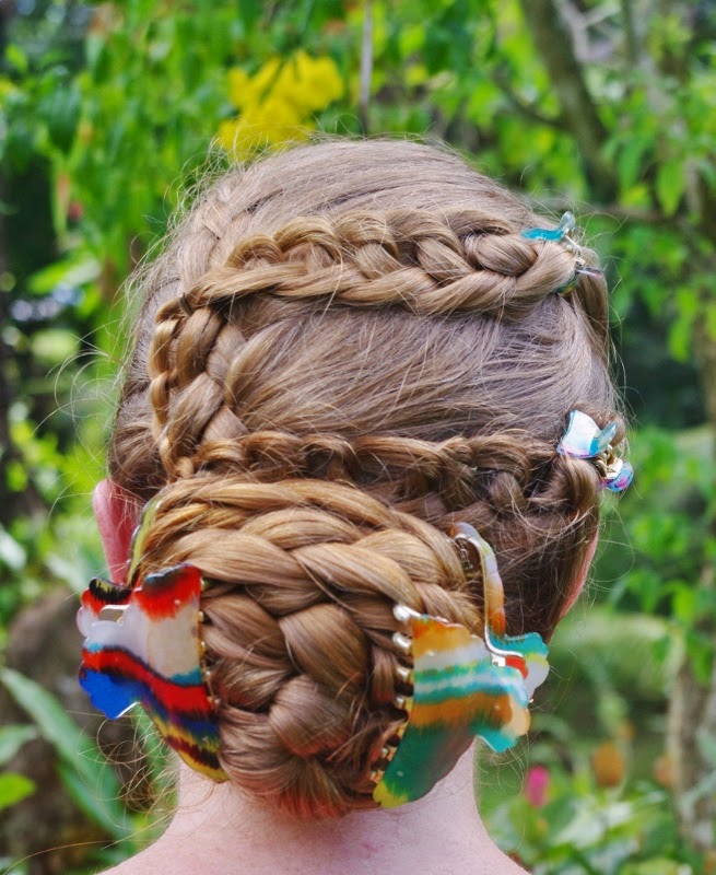 Braids & Hairstyles for Super Long Hair: 4-piece French braid with ...