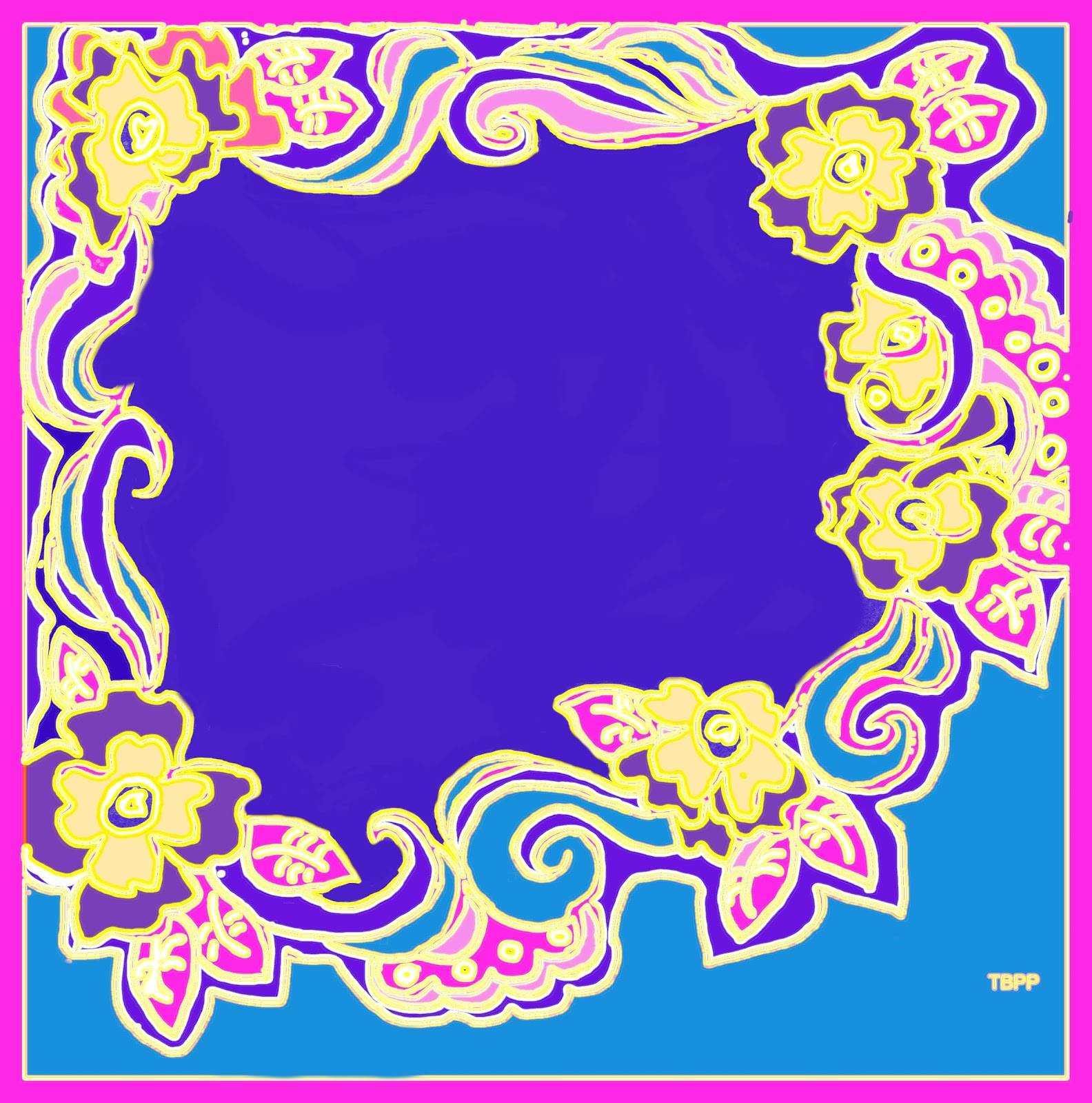 Beautiful Colorized Home Drawn Frames
