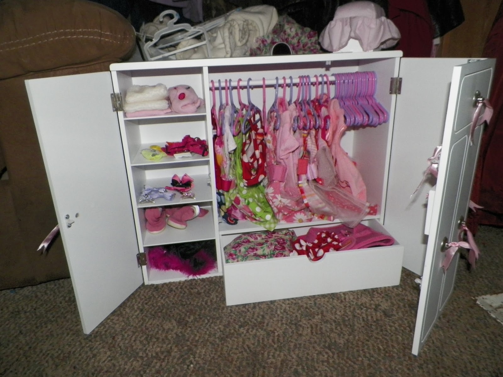 Perfectly Unseelie: Our Generation Wooden Wardrobe