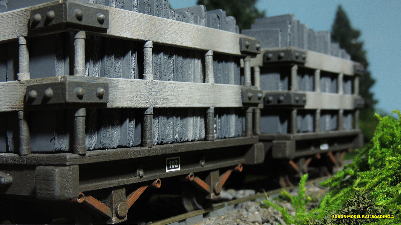 SodorModelRailroading: Scratch-Built Slate Cars | 16mm Scale