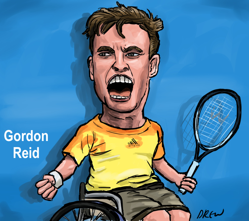 Cartoons I Drew: Gordon Reid Caricature