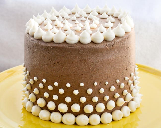 Beki Cook's Cake Blog: Chocolate & Vanilla Polka Dot Cake