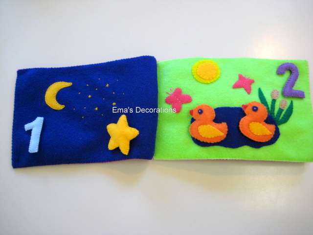 Ema Decorations: Counting Felt Book for Preschool