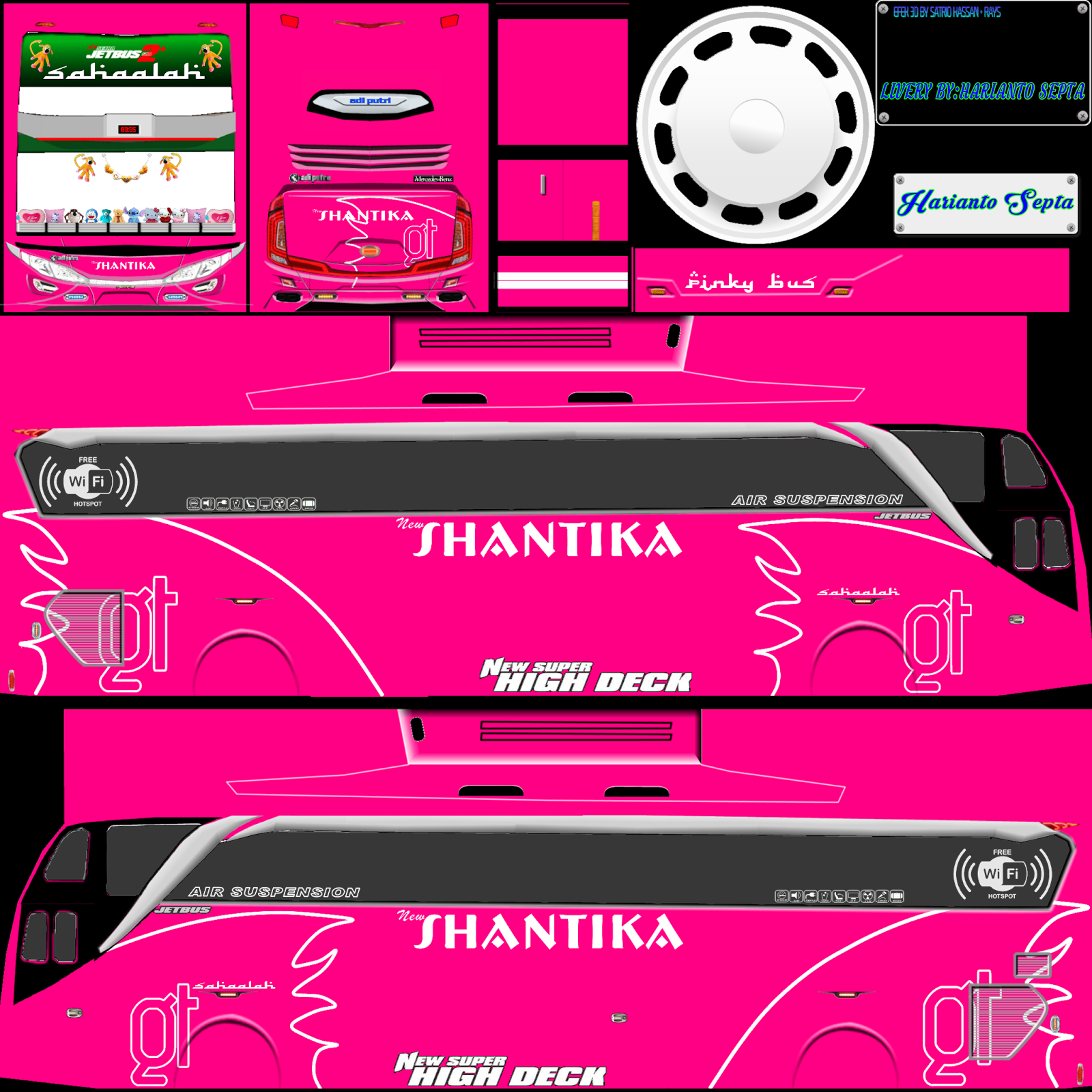 Livery PNG Jernih Bus Simulator Indonesia Part 4 - Skin Bus Simulator ...