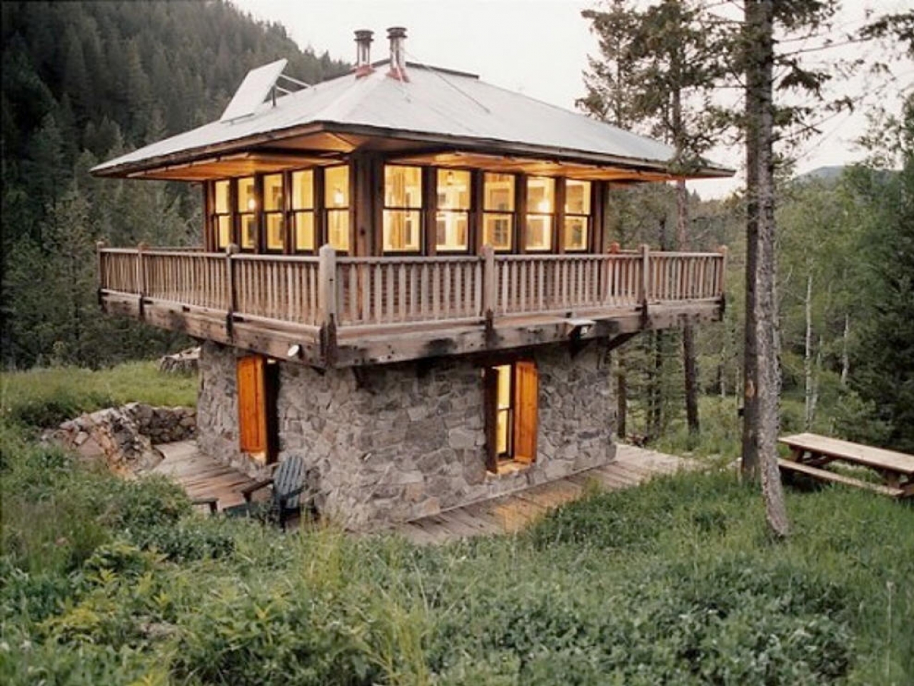 Home Design: inside-fire-lookout-towers-fire-tower-cabin-plans