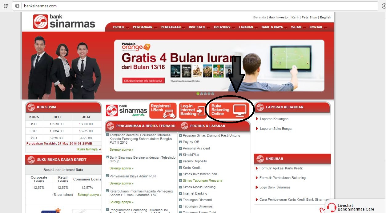 Cara Buka Rekening Online Bank Sinarmas