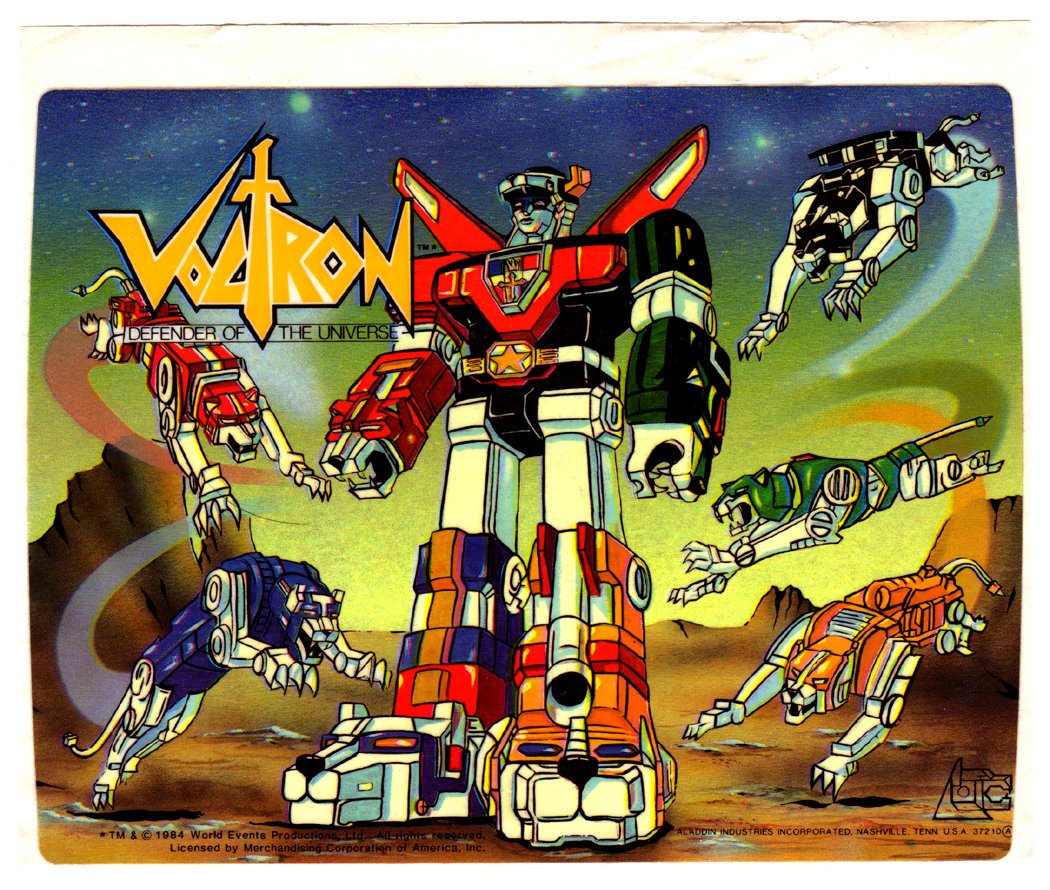 Inquietante ....: Voltron, defensor del Universo.