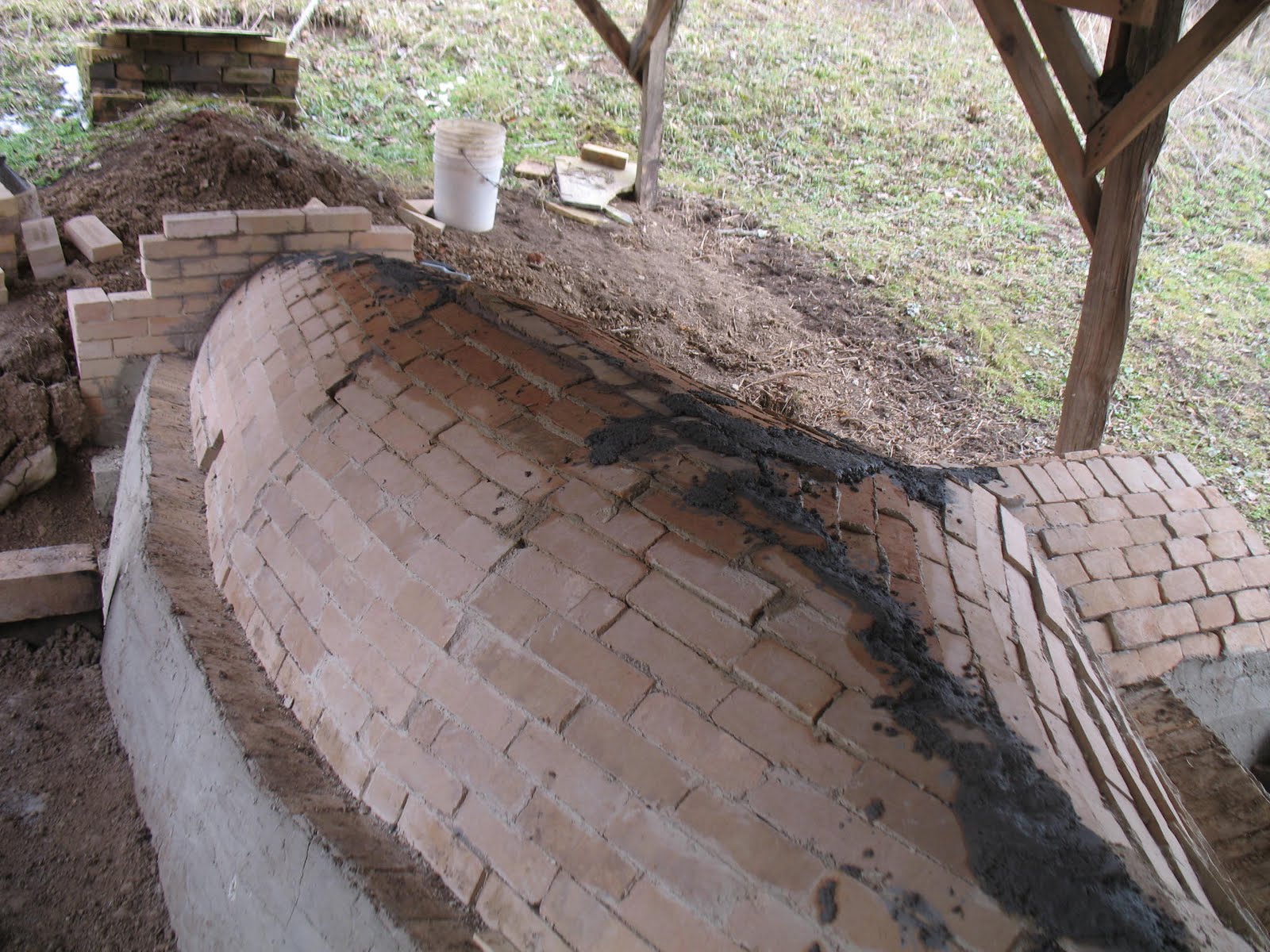 Silver Fox Pottery and Art: Kiln Arch Work!!