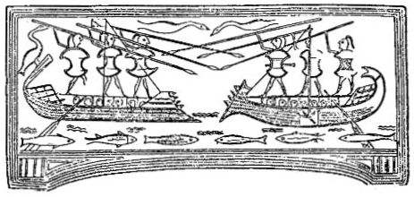 RAMS RAVENS AND WRECKS : Wierd Wave-Riders : Etruscan (?) Ships