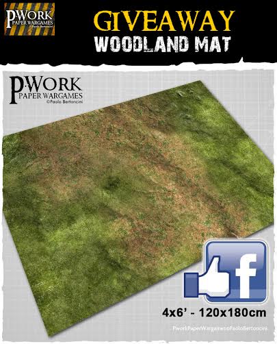 Tabletop Fix: Pworks Wargames - Woodland Gaming Mat Give-Away