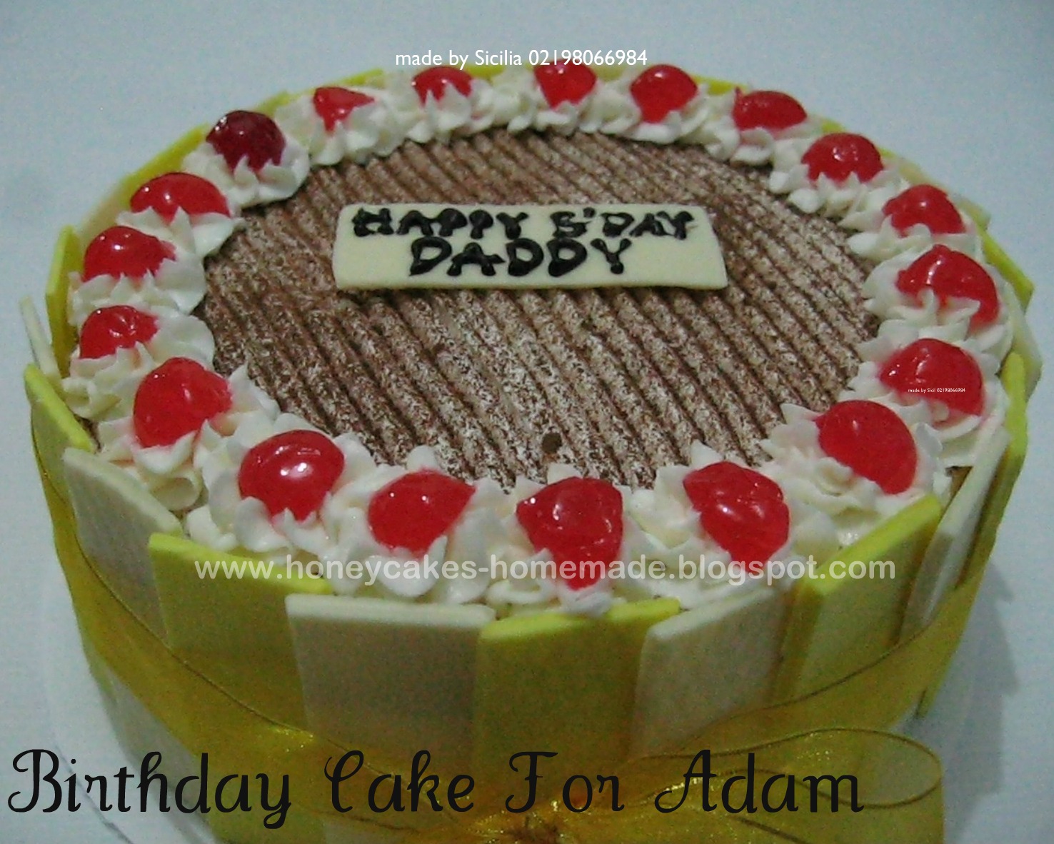 HONEY CAKES: Birthday Cake For Adam