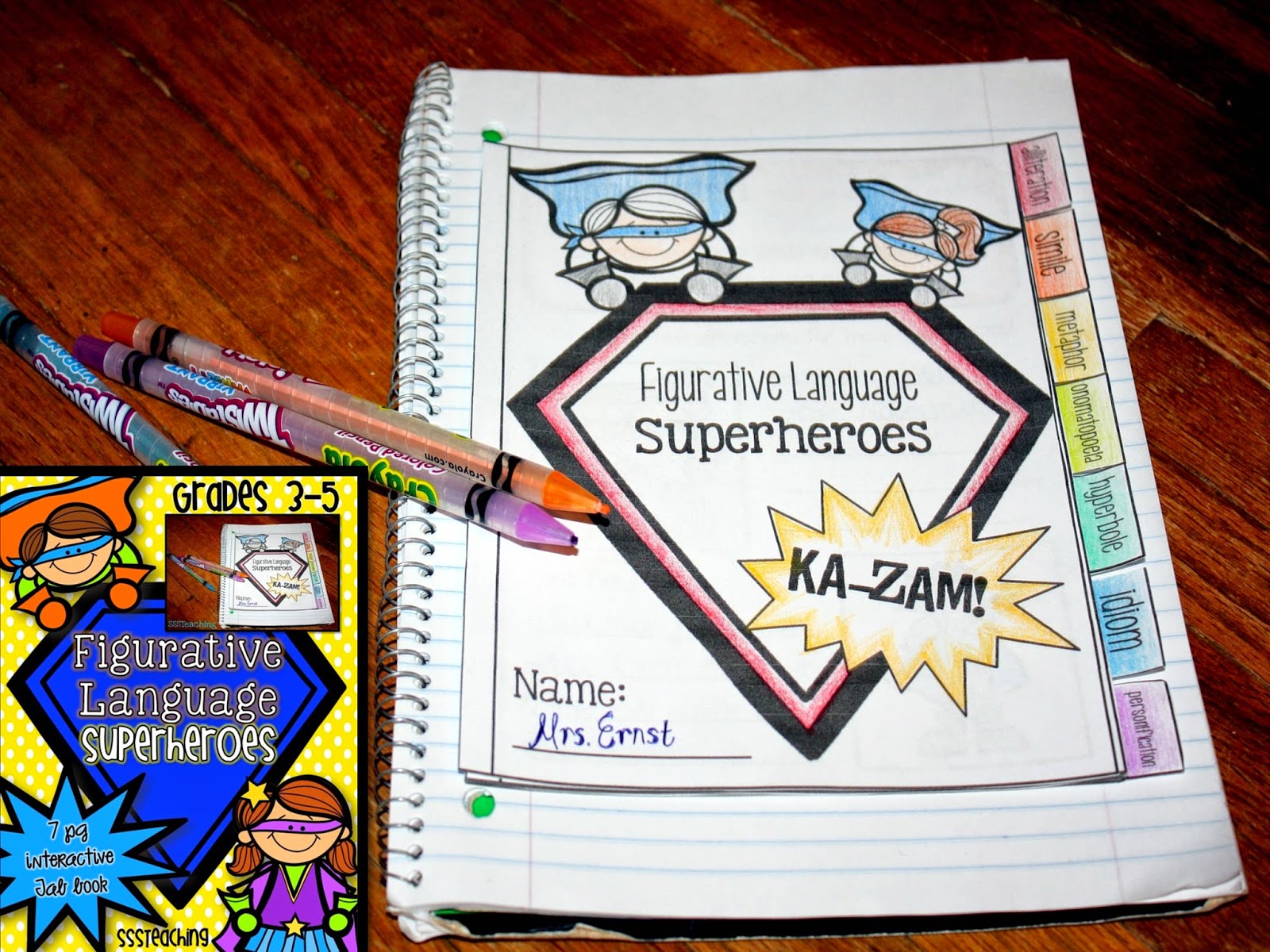 Figurative Language Superheroes - SSSTeaching