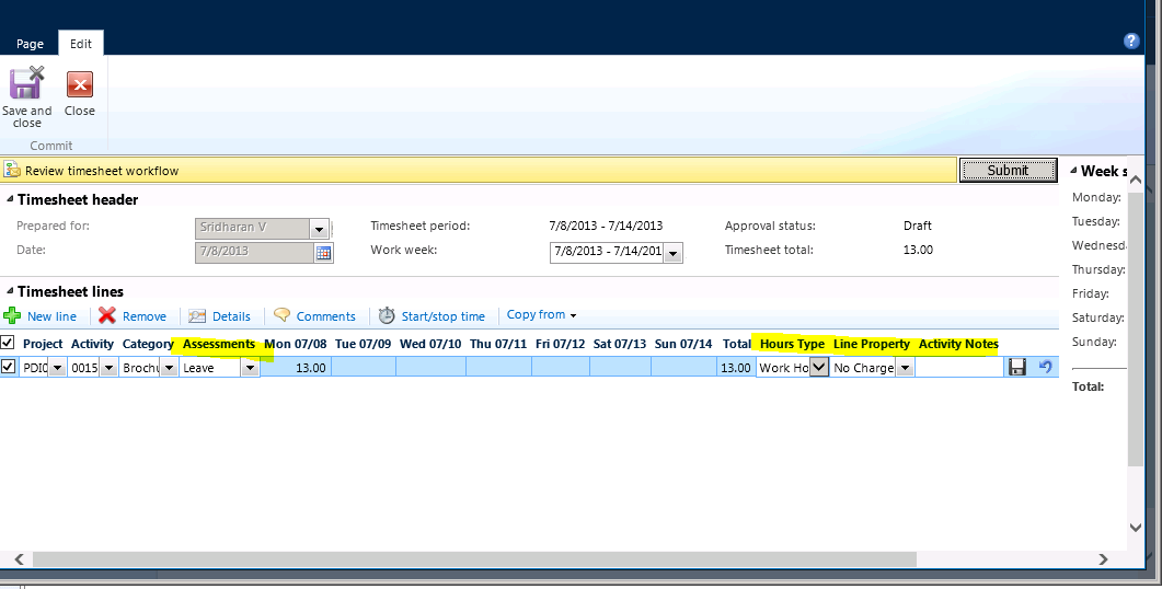 Adding fields to EP TSTimesheetEntryPage Adding fields to EP TSTimesheetEntryPage