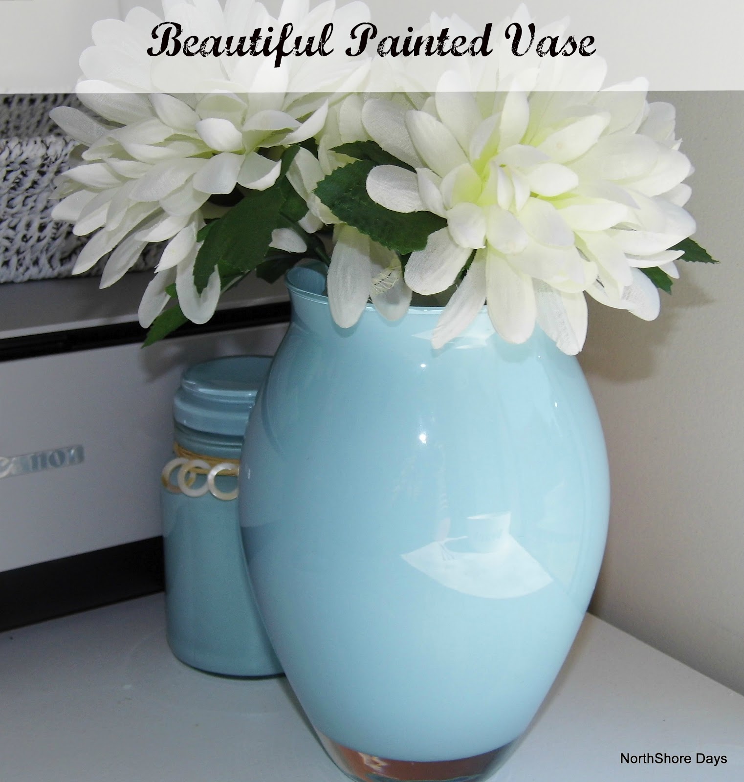 NorthShore Days.....: Beautiful Painted Vase