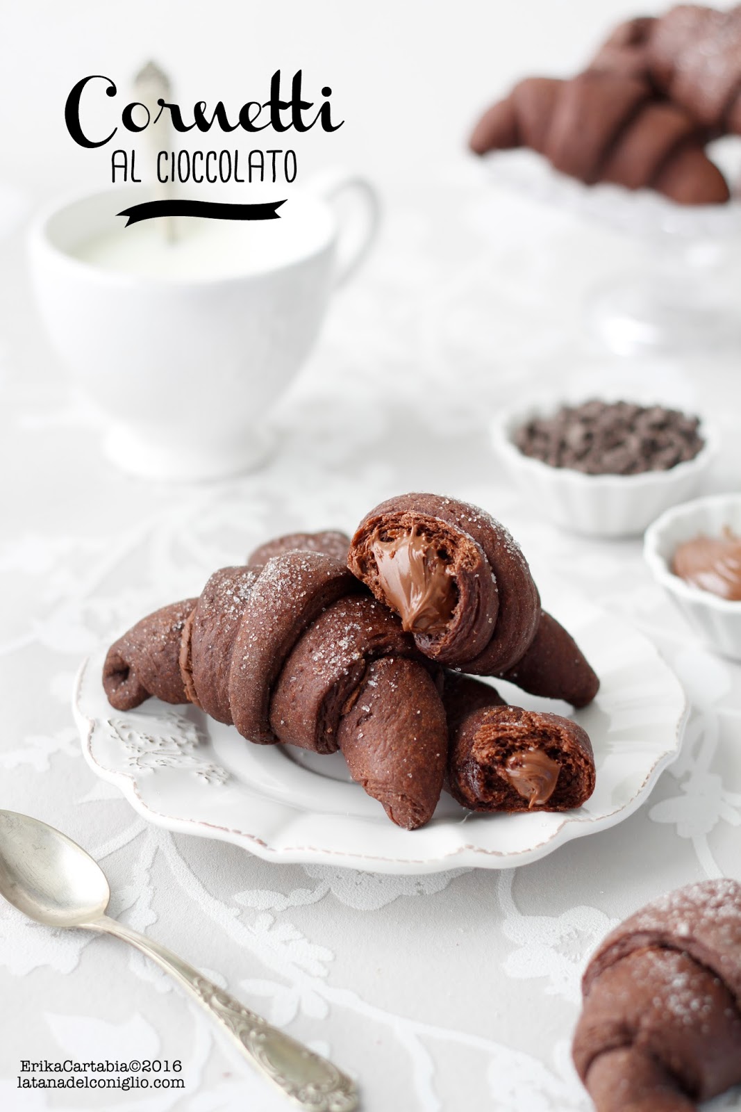 Cornetti al cioccolato | Ricetta ed ingredienti dei Foodblogger italiani