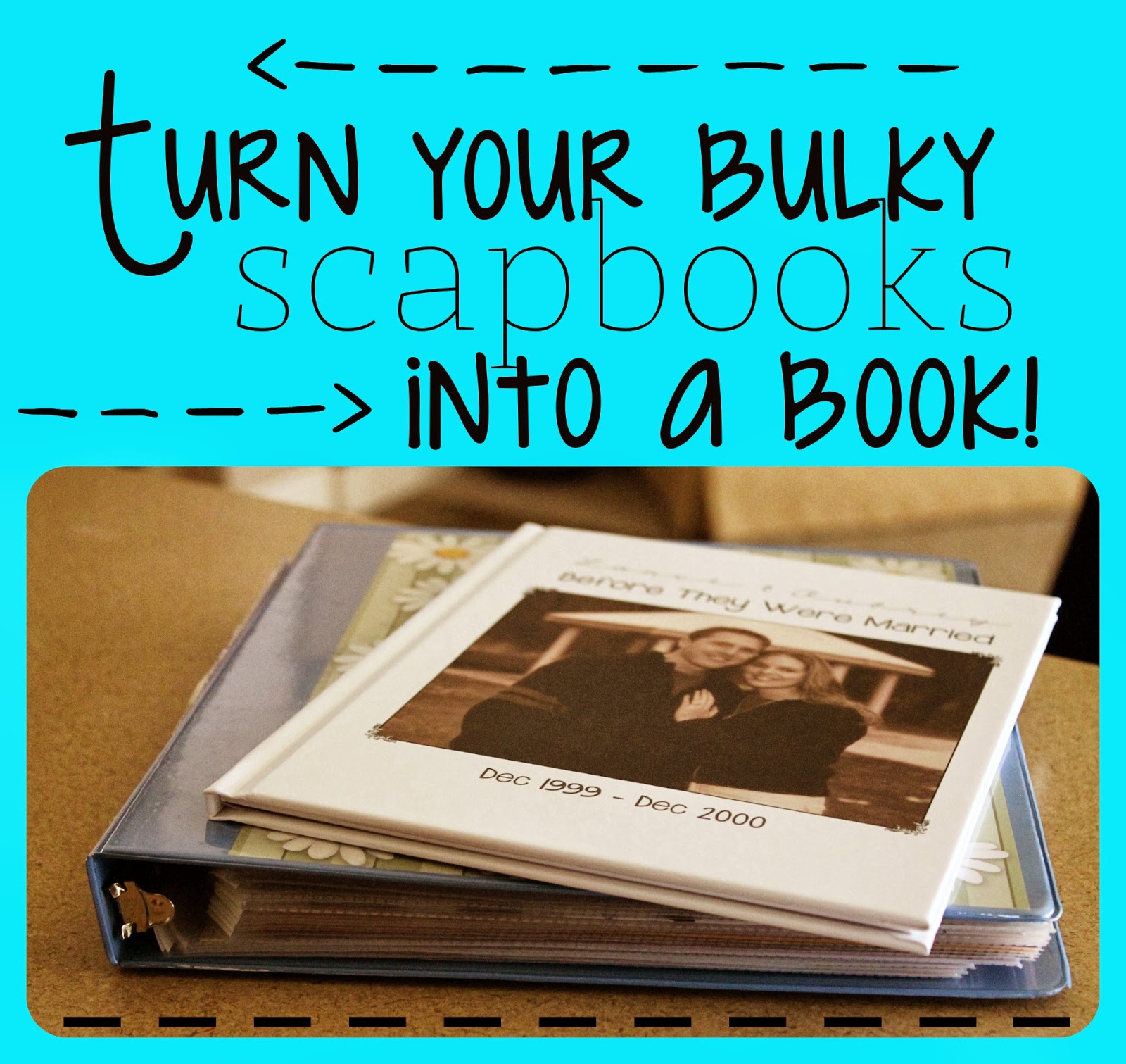 Organize It Challenge: Turning your old scrapbook into a BOOK