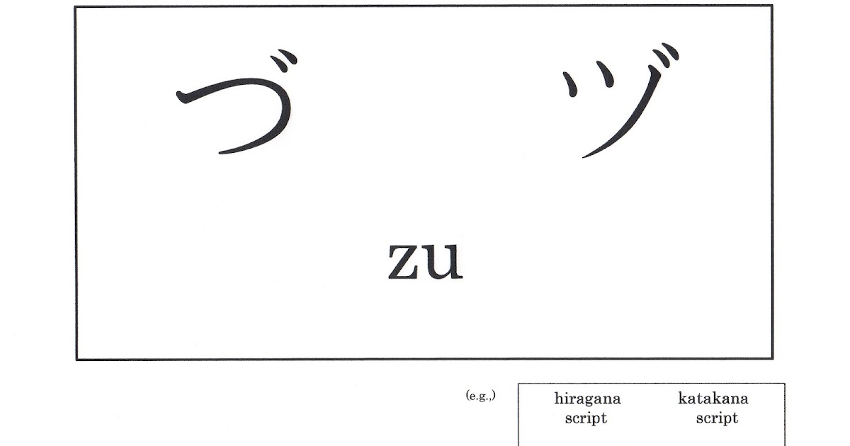 Learning Japanese Language 〜Sakura's Japanese〜: zu(づ、ヅ) Learning ...