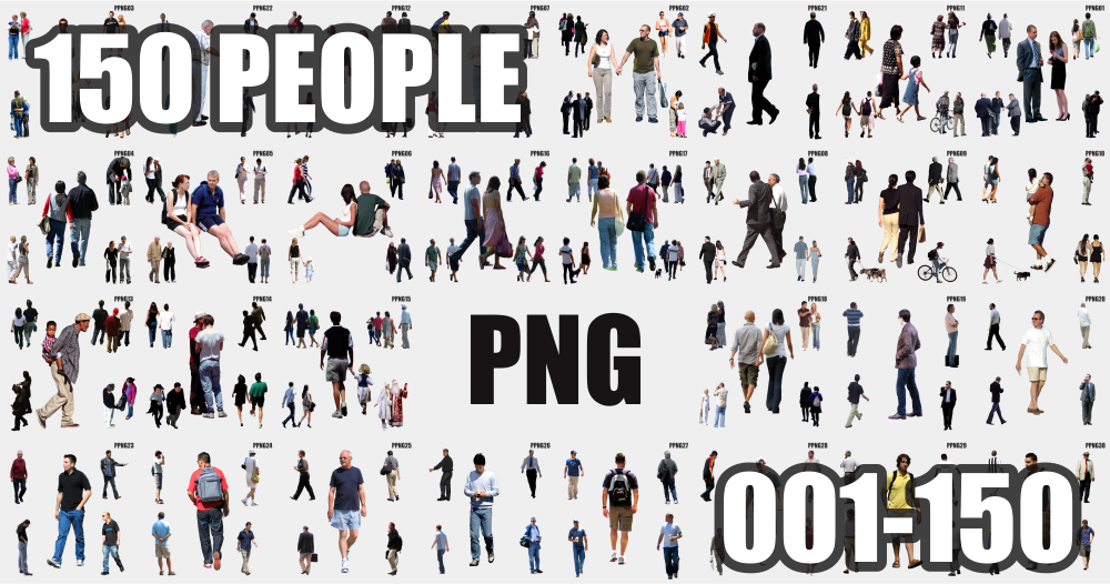 ZENT Design 2D: PEOPLE PNG - 001-150