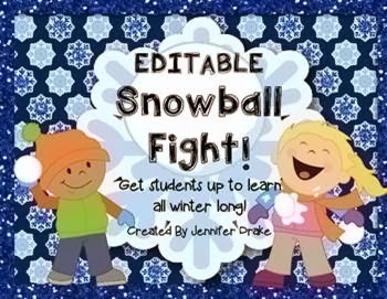 Crayons & Cuties In Kindergarten: Snowball Fight...Kindergarten Style ...