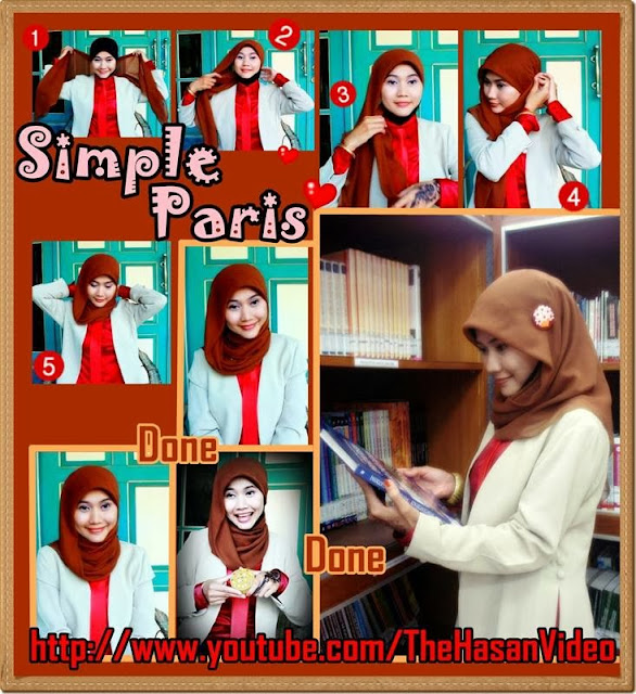 Tutorial Jilbab untuk Hijaber Indonesia: Tutorial Hijab Paris Simple ...