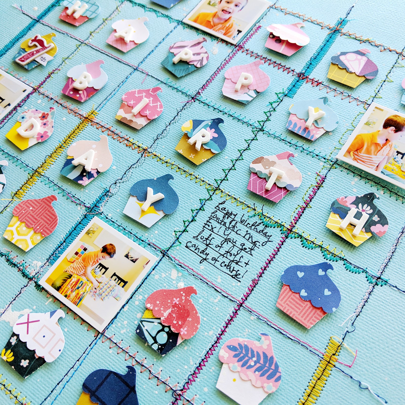 Happy 7th Birthday Layout | Paige Taylor Evans