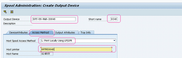 SAP Basis: SPAD Output Device Configuration