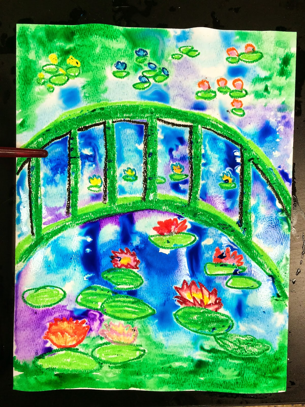 smART Class: Claude Monet's Garden 1st grade