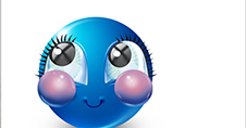Pretty Blue Smiley | Symbols & Emoticons
