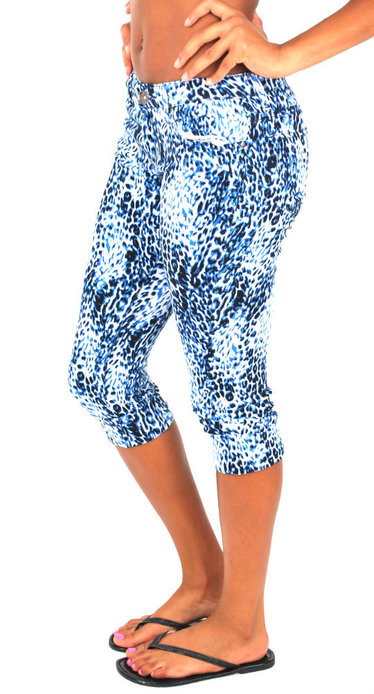 Plus Size Cool 's Animal Print Brazilian Capris - Plus Size Dresses