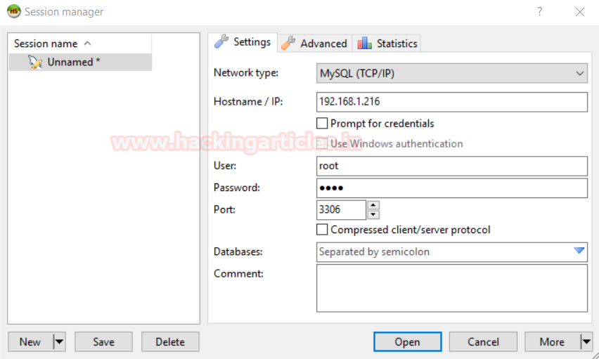 Penetration Testing On Mysql Port 3306